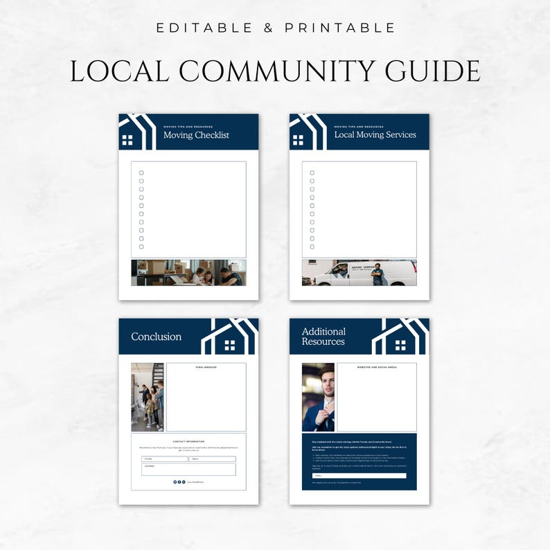Local Community Guide Template Printable Local Guide Canva Neighborhood ...