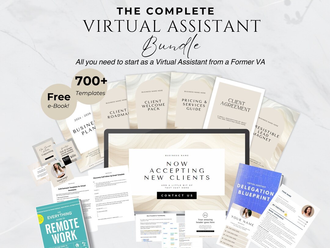 Virtual Assistant Starter Pack Virtual Assistant Checklists Virtual ...