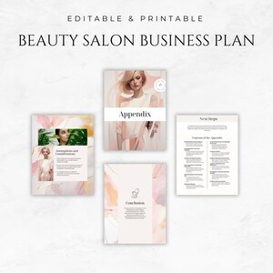 Beauty Salon Business Plan Template Salon Startup Plan Beauty Salon ...