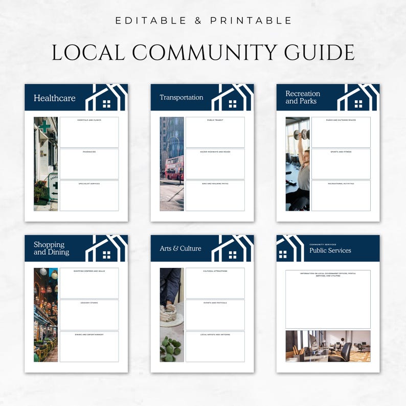 Local Community Guide Template Printable Local Guide Canva Neighborhood ...