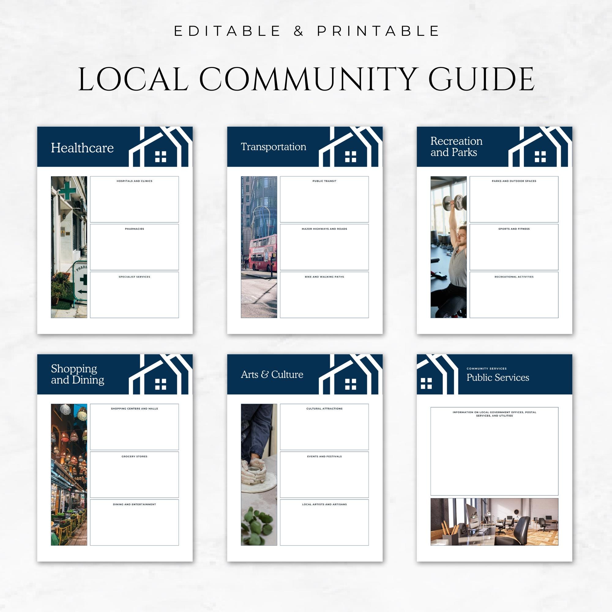 Local Community Guide Template Printable Local Guide Canva Neighborhood ...