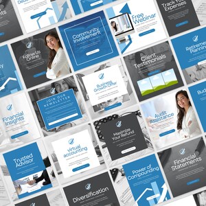 Accountant Instagram Templates Tax Advisor Instagram Bookkeeper ...