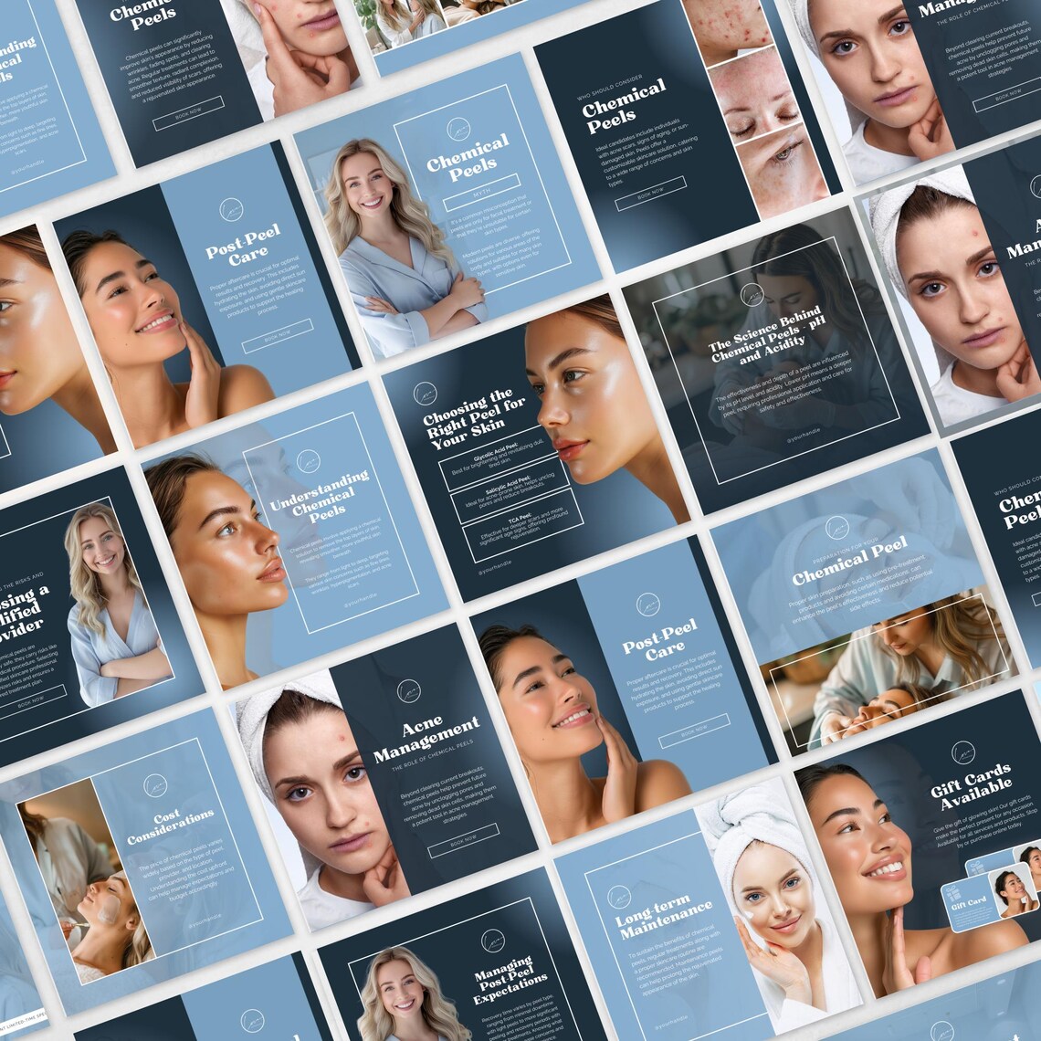 Chemical Peel Dermatologists Instagram Templates Skincare Clinic Social ...
