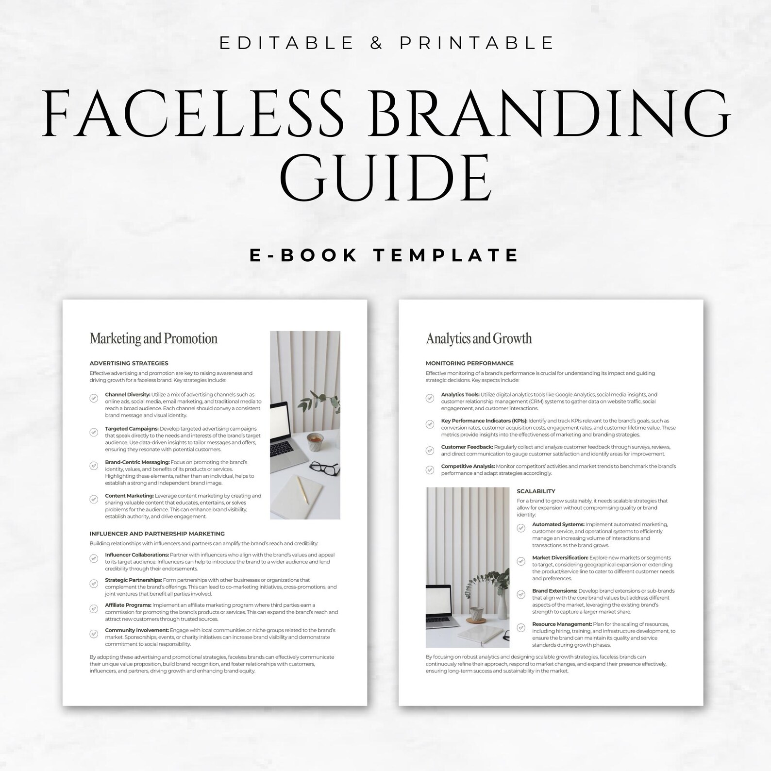 Faceless Branding Guide Template No Face Branding Strategy Personal ...