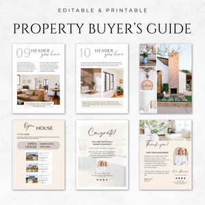 Property Buyer’s Guide Template Printable Real Estate Buyer Guide Home ...