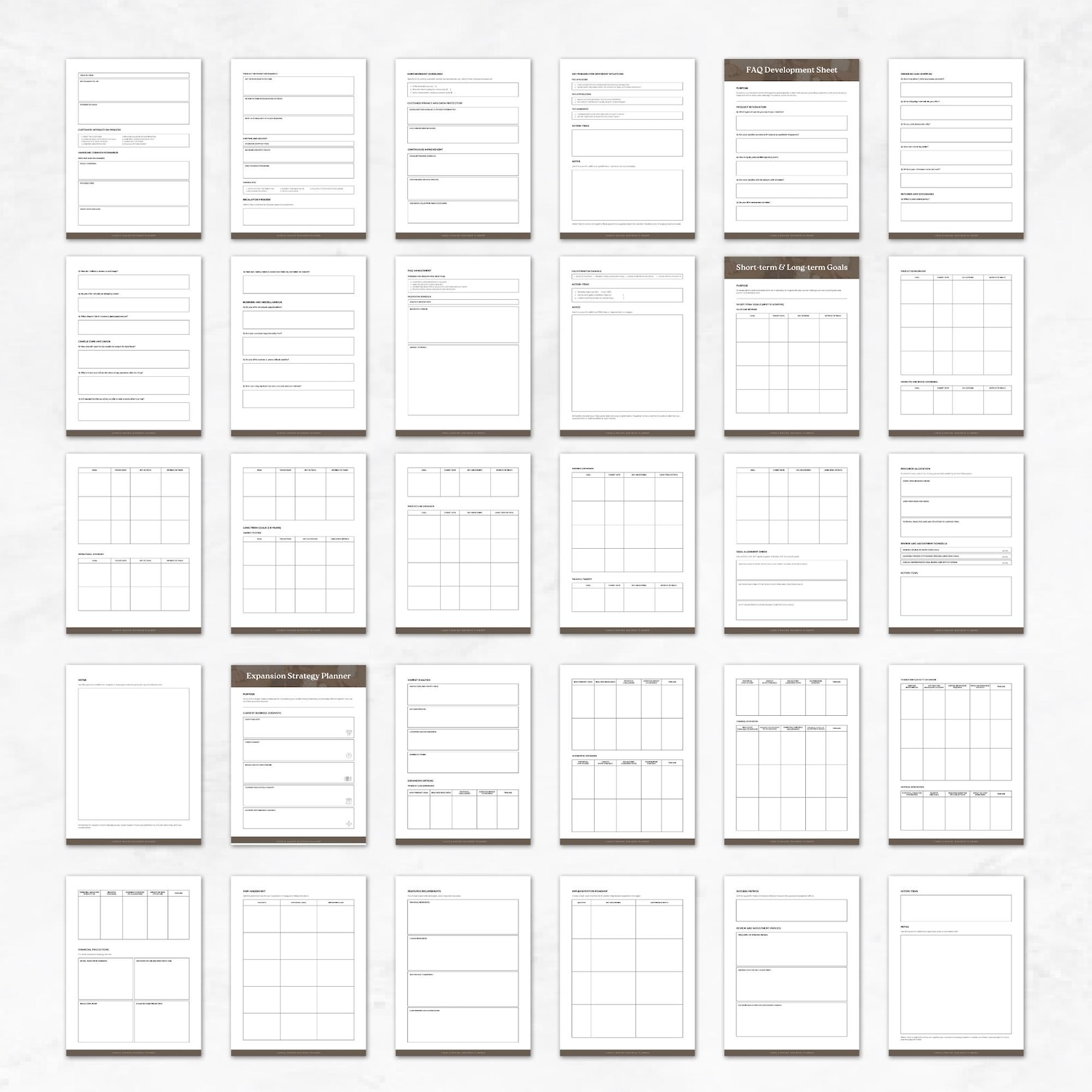 Candle Making Business Planner Template Candle Making Workbook Template ...