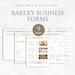 Bakery Business Forms Template Printable Bakery Order Form Bakery Order ...