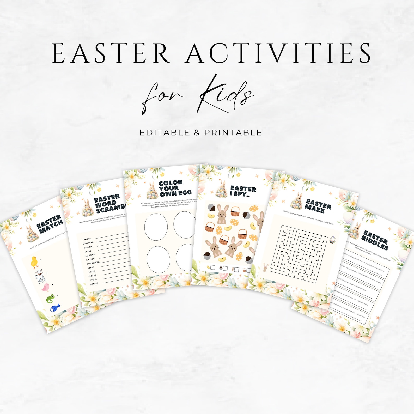 Easter Games Printable Easter Activities for Kids Children's Easter ...
