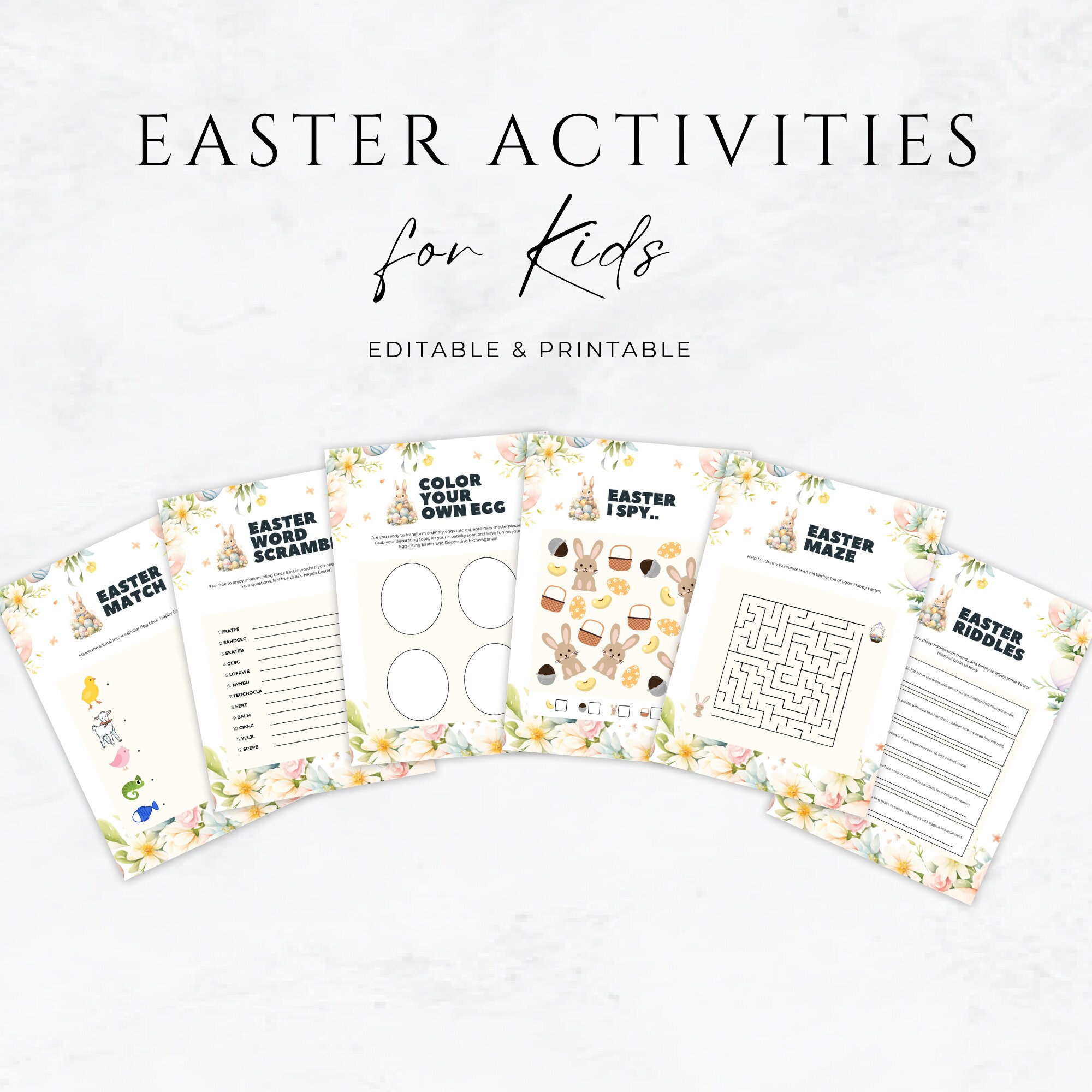 Easter Games Printable Easter Activities for Kids Children's Easter ...