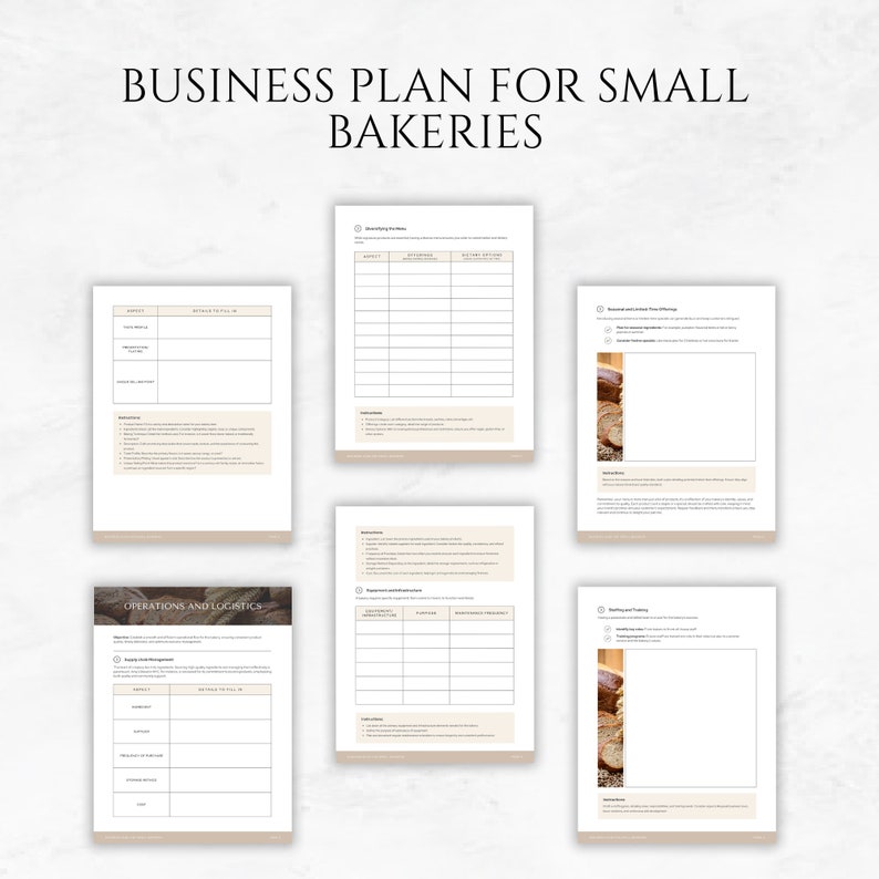 Small Bakery Business Plan Bakery Startup Plan Bakery Business Proposal ...