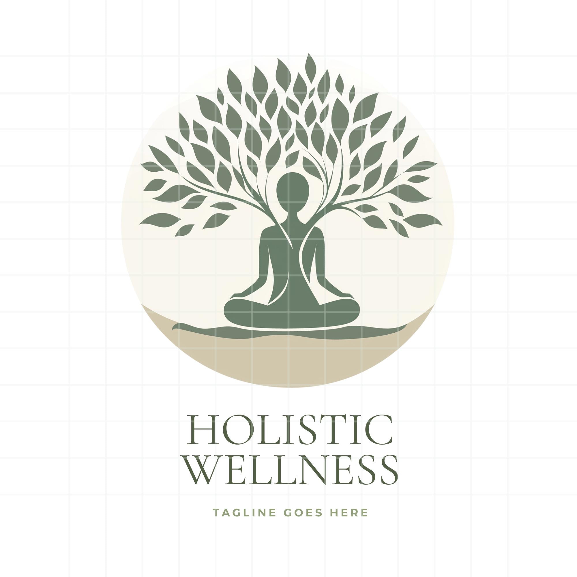 Holistic Logos Templates Canva Minimalist Logo Design Wellness Brand ...