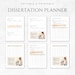 Dissertation Planner Template Printable Academic Planner Phd Planner ...