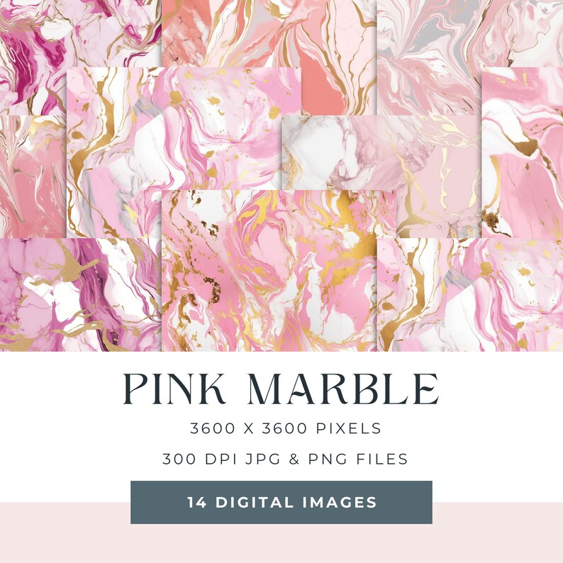 Seamless Pink Marble With Elegant Gold Patterns Pink Marble Patterns ...