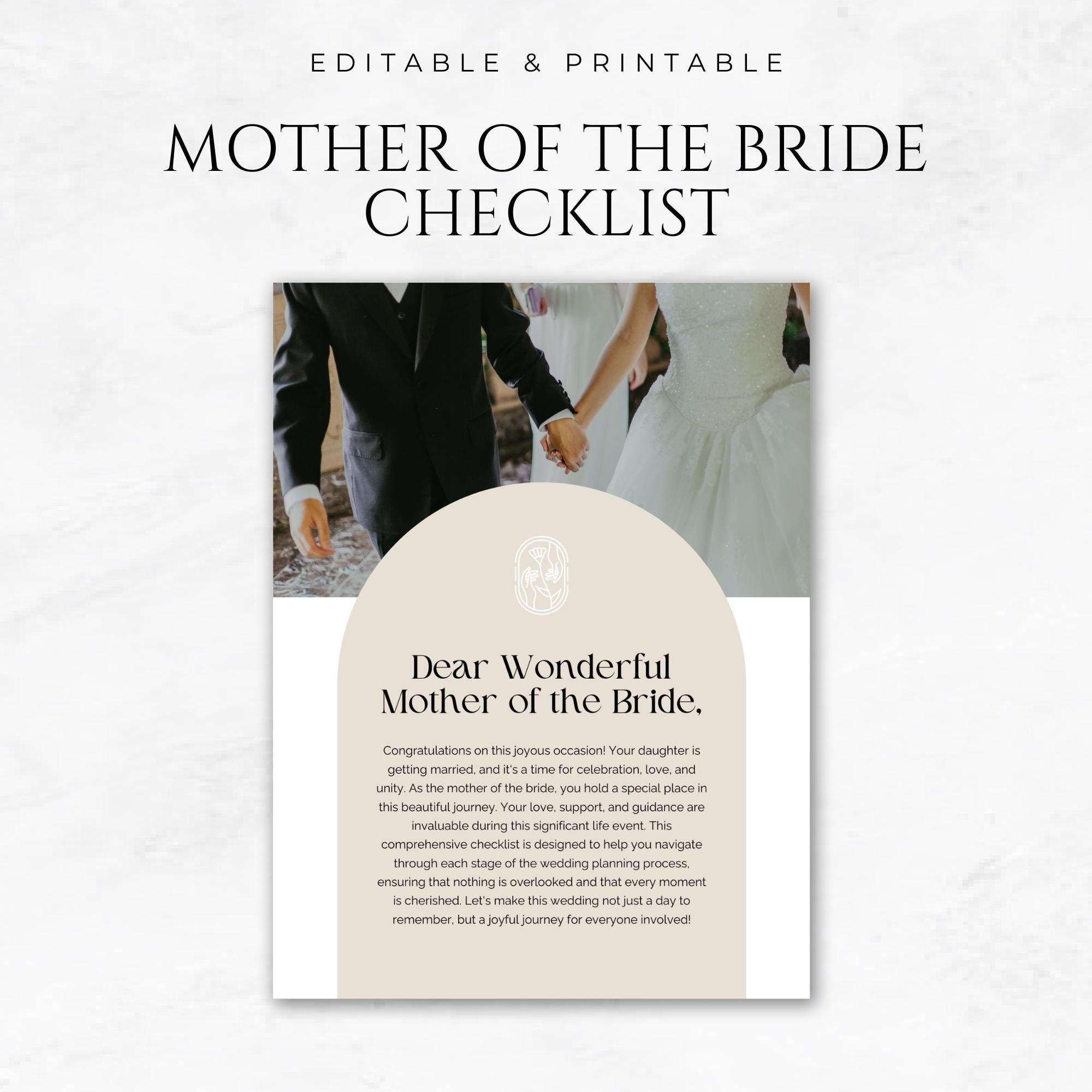 Mother of the Bride Wedding Checklist Template Wedding Checklist ...