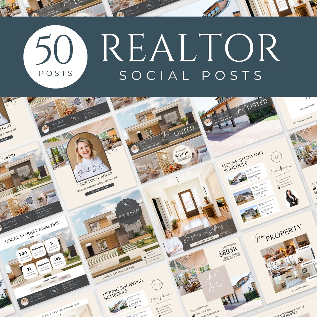 Realtors Instagram Templates Real Estate Broker Instagram Posts ...