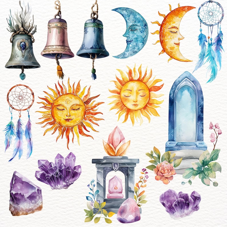 Spirituality Clipart Sacred Symbols Mystical Clipart Esoteric Clipart ...