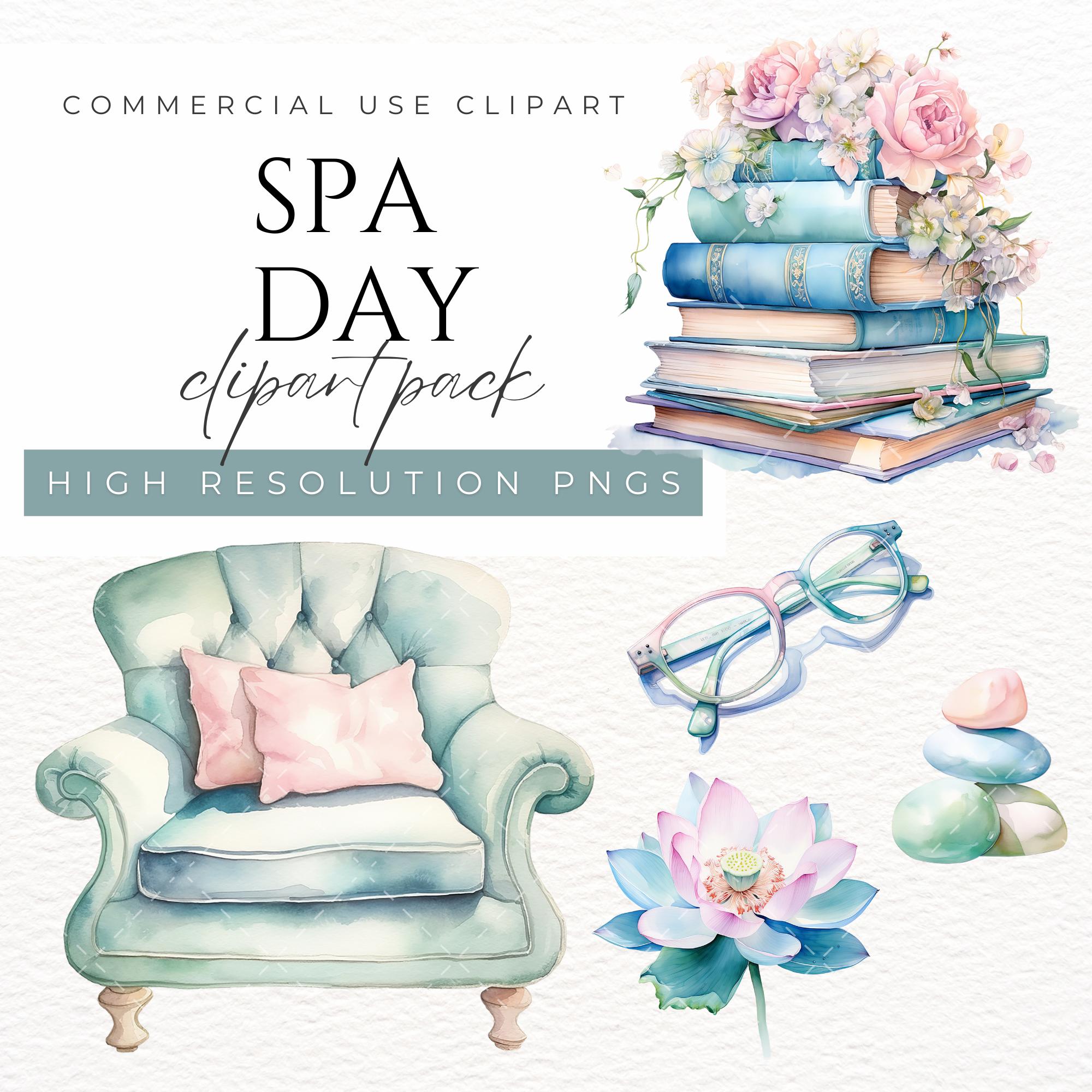 Spa Day Clipart Self-care Clipart Wellness Clipart Beauty Clipart ...