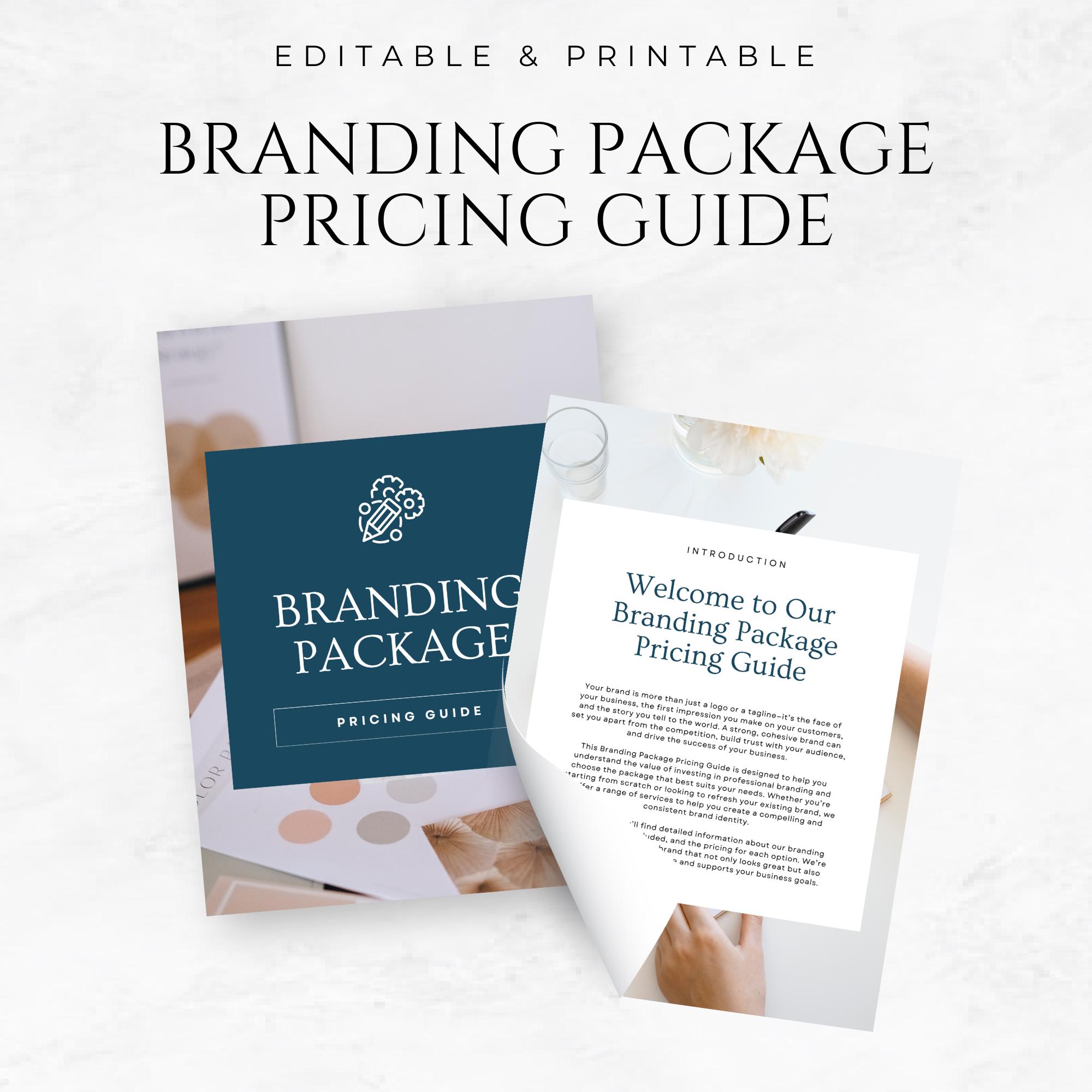 Branding Package Pricing Guide Template Printable Freelancer Services ...