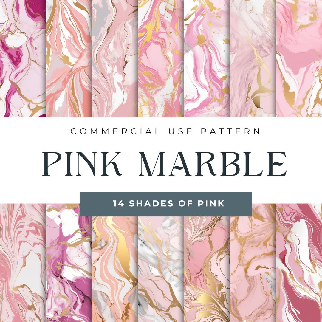 Seamless Pink Marble With Elegant Gold Patterns Pink Marble Patterns ...