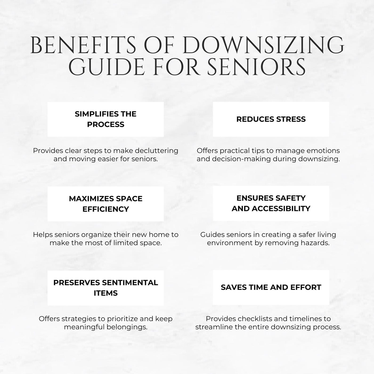 Downsizing Guide for Seniors Template Senior Living Tips Moving ...