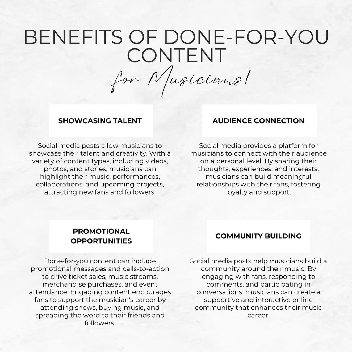 Musician Instagram Templates Musician Content Posts Musician Templates ...