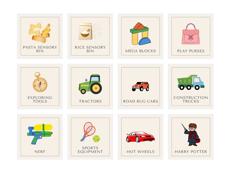 Toy Storage Labels Printable Toy Organization Labels Classroom Labels ...