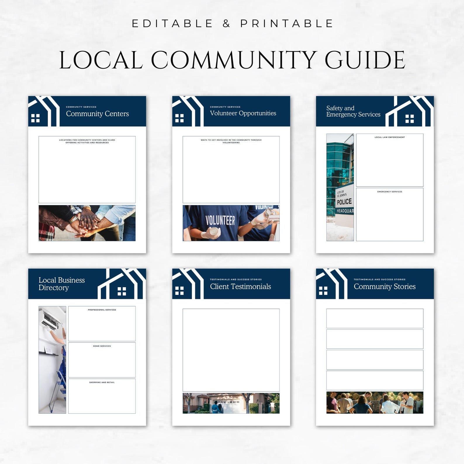 Local Community Guide Template Printable Local Guide Canva Neighborhood ...