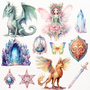 Fantasy Clipart Magical Clipart Fairy Tale Mystical Enchanted Clipart ...
