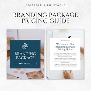 Branding Package Pricing Guide Template Printable Freelancer Services ...