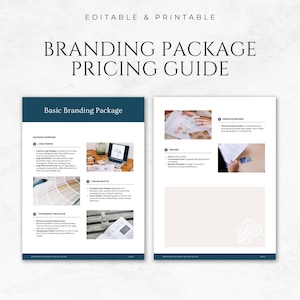 Branding Package Pricing Guide Template Printable Freelancer Services ...
