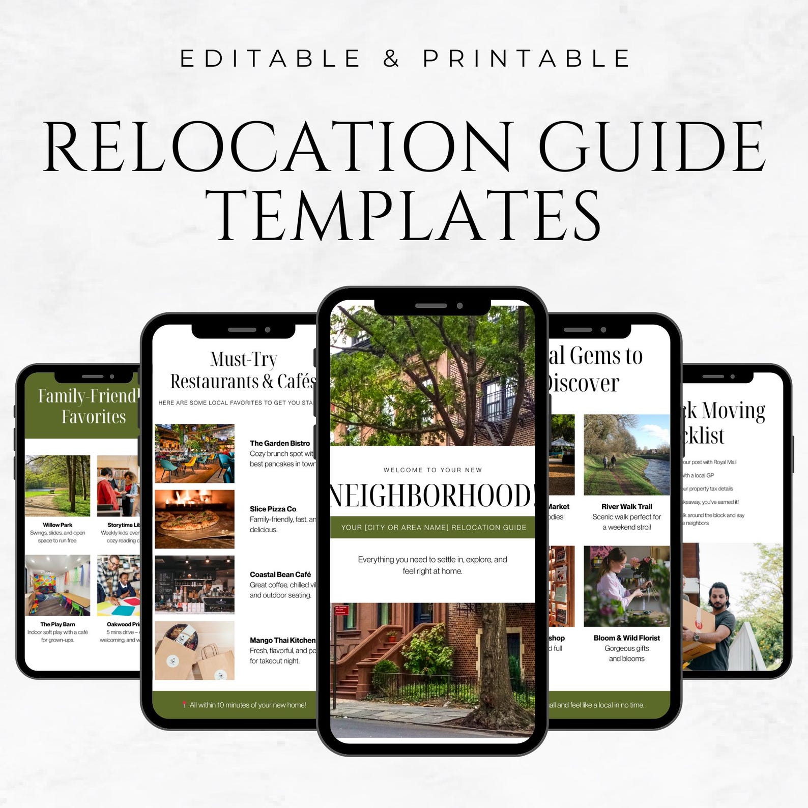 Relocation Guide Templates Canva Editable Moving Checklist for Realtors ...