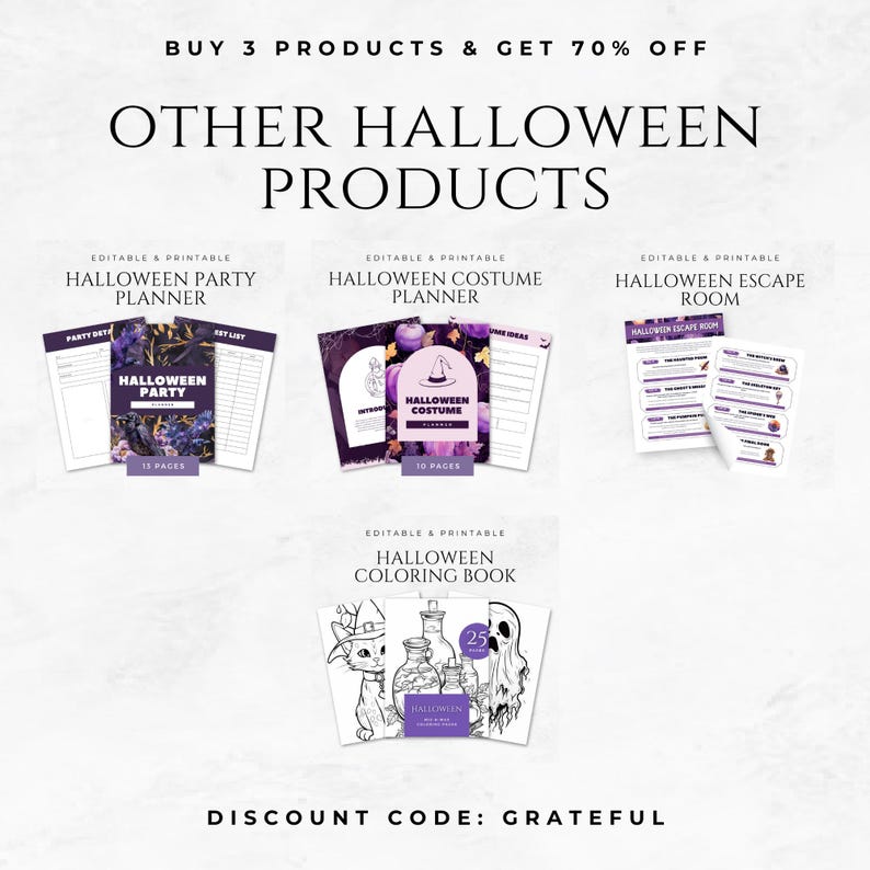 Halloween Trivia Game Template Printable DIY Halloween Games Spooky ...