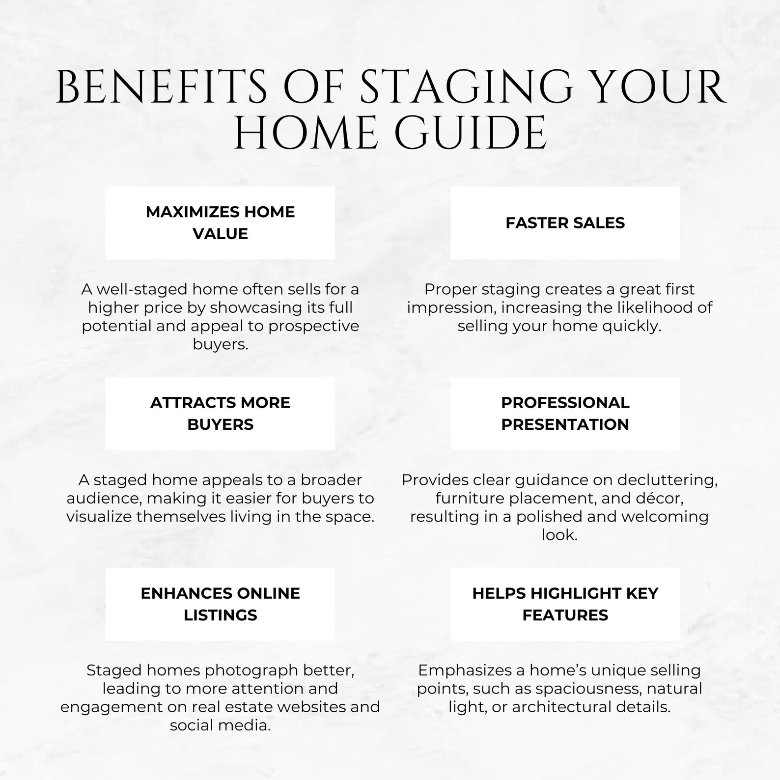 Staging Your Home Guide Template Printable DIY Home Staging Real Estate ...