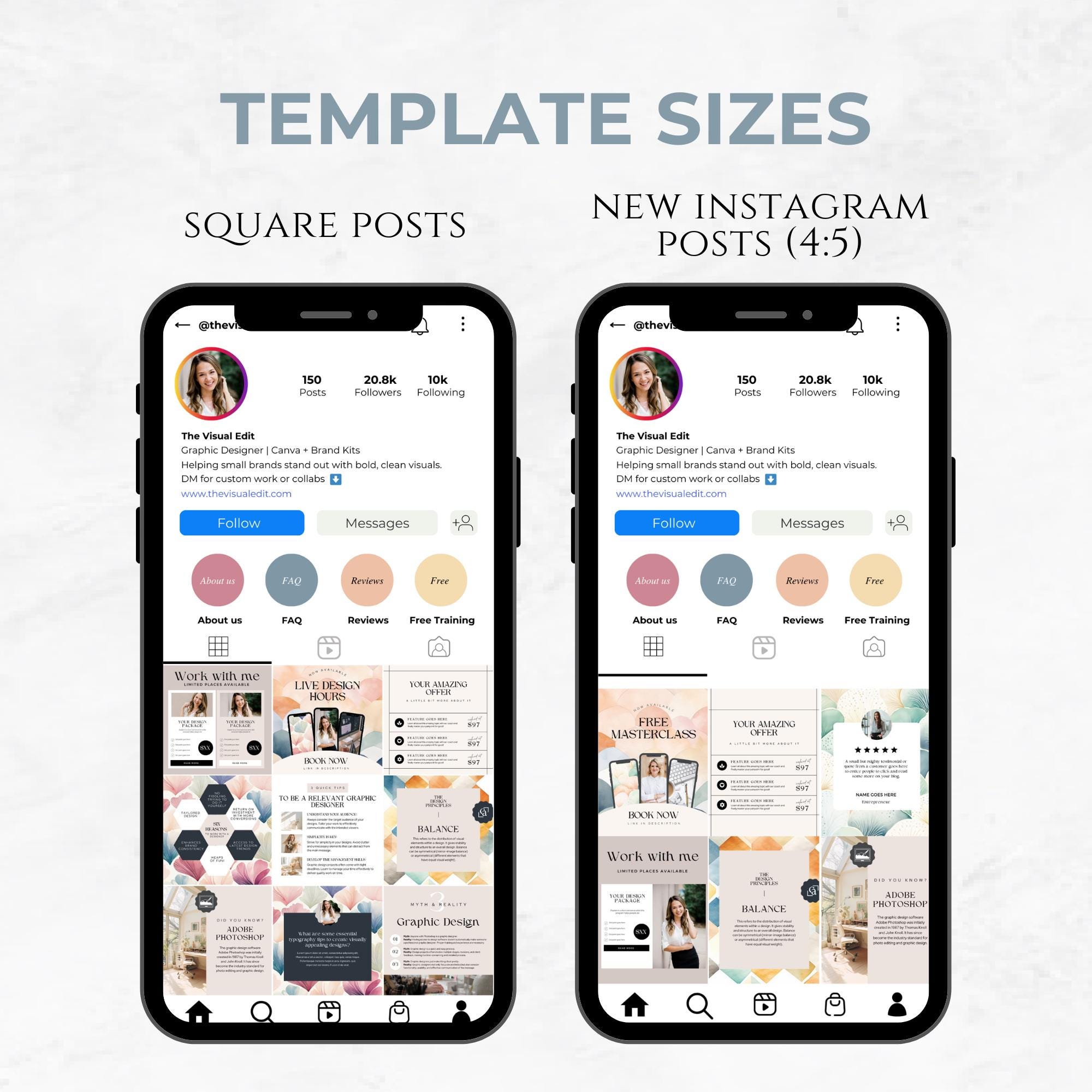 Graphic Designer Instagram Templates Graphic Designer Social Media Post ...