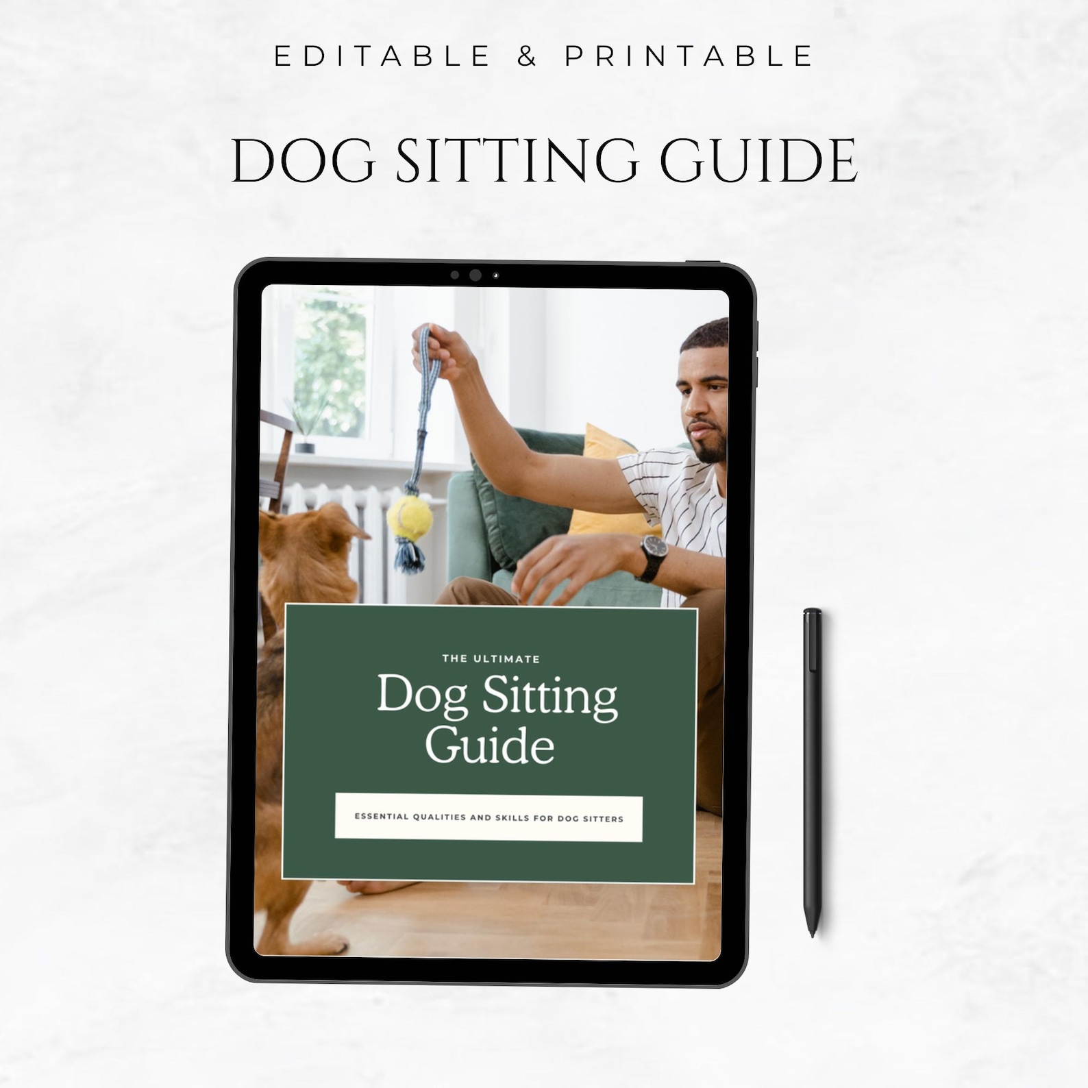 Dog Sitting Guide Dog Care Template Pet Sitting Planner Pet Care Guide ...