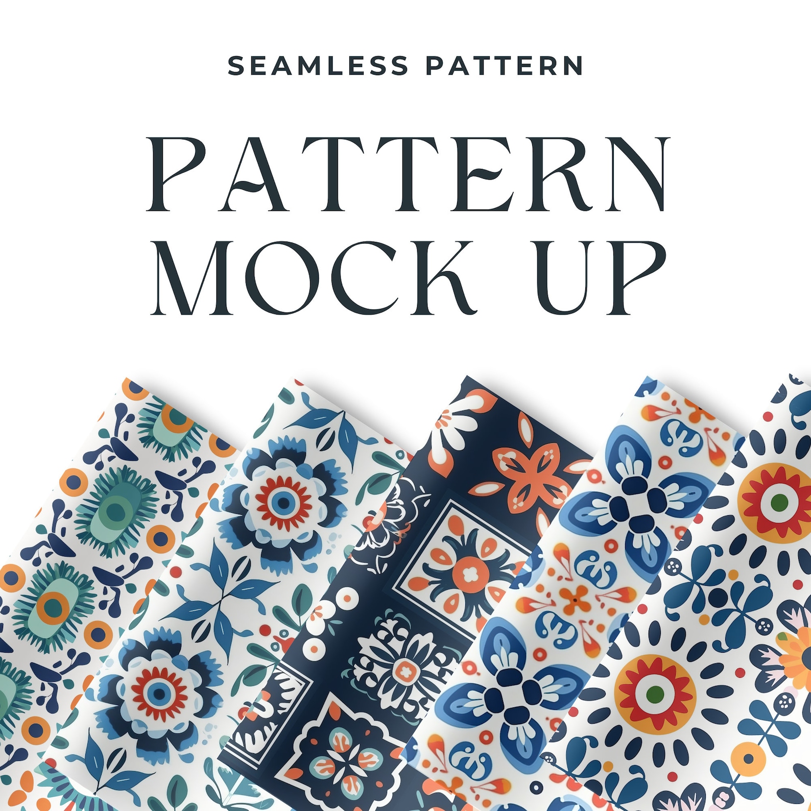 Seamless Scandinavian Patterns Digital Scandinavian Folk Art ...