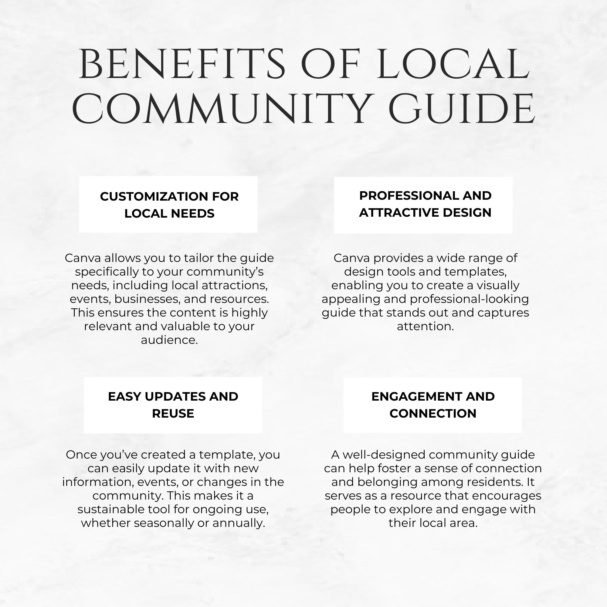 Local Community Guide Template Printable Local Guide Canva Neighborhood ...