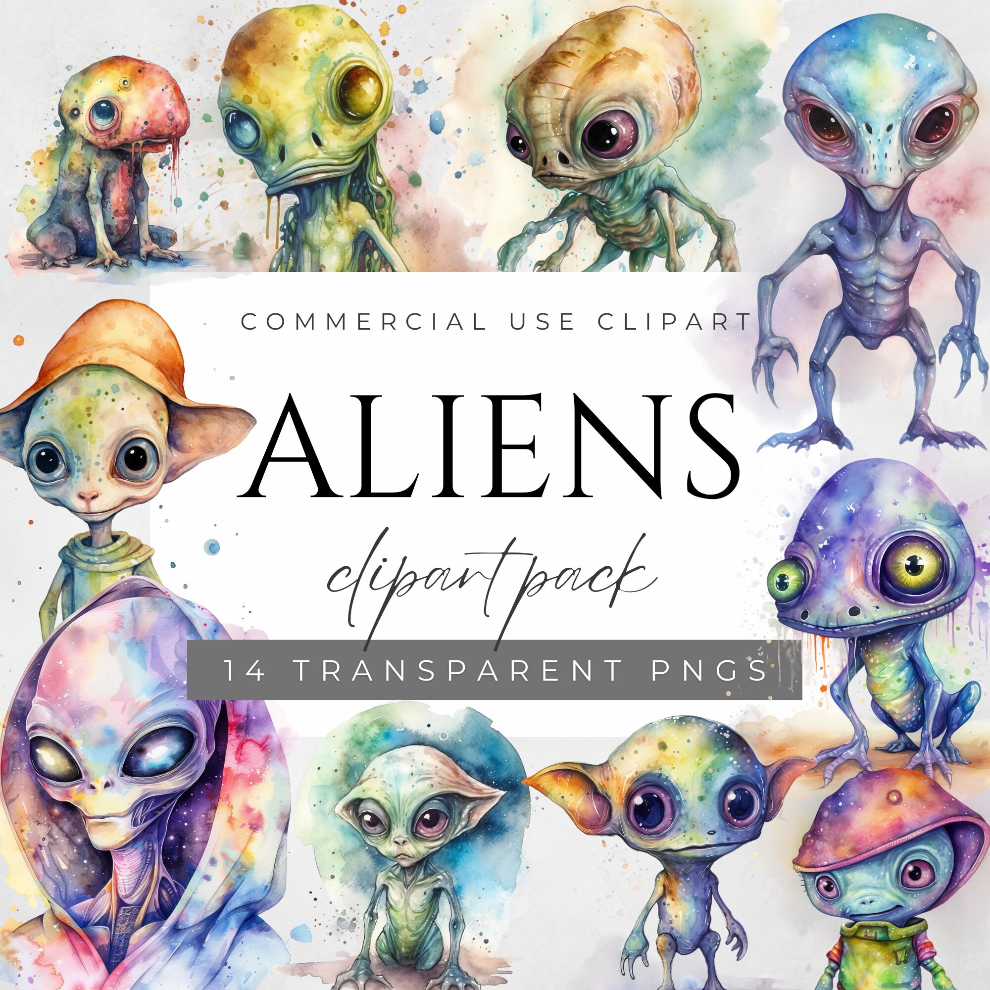 Space Clipart, Astronaut Clipart, Alien Clipart, Planets Clipart, Space ...