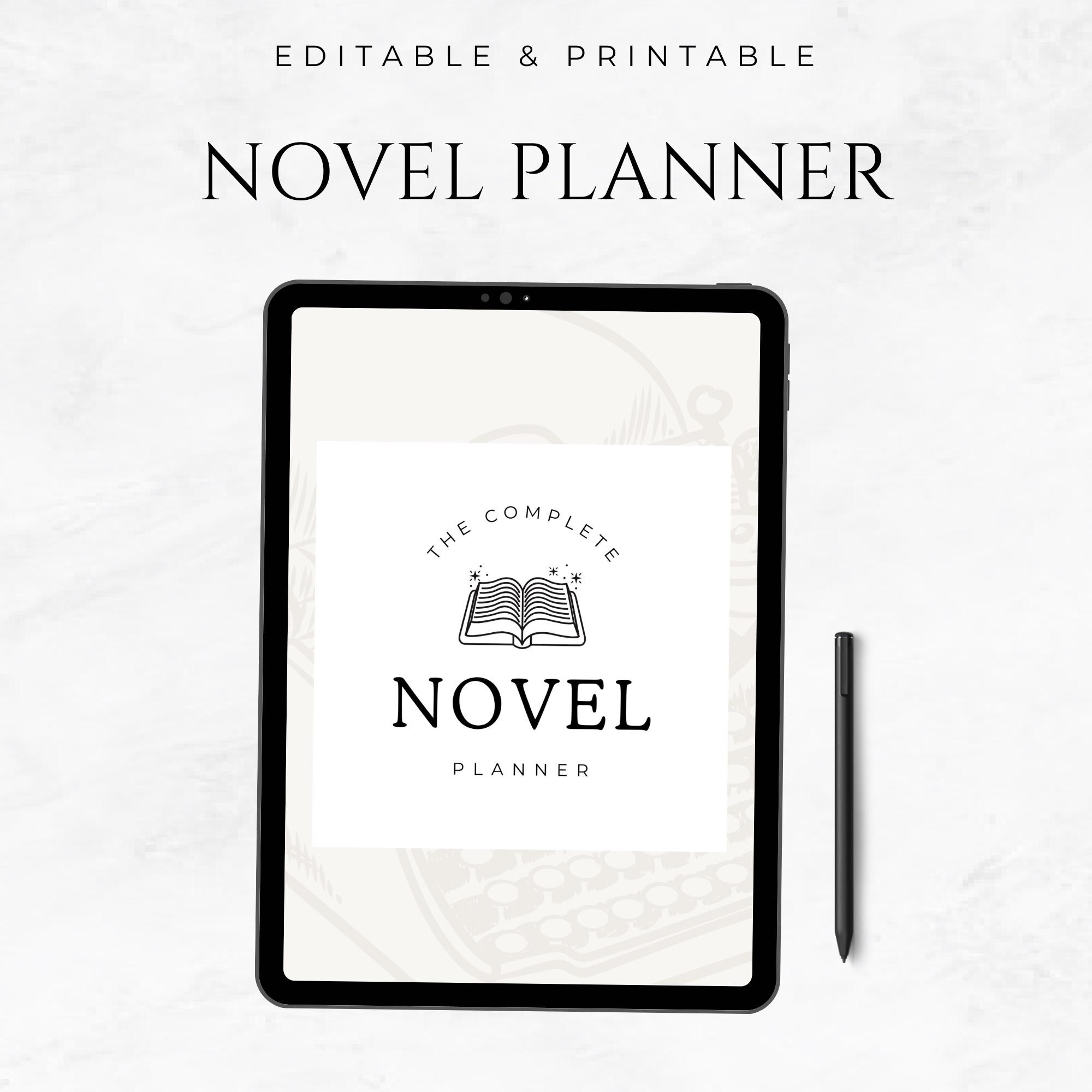 Novel Planner Template Editable Canva Writer Planner Book Planning ...