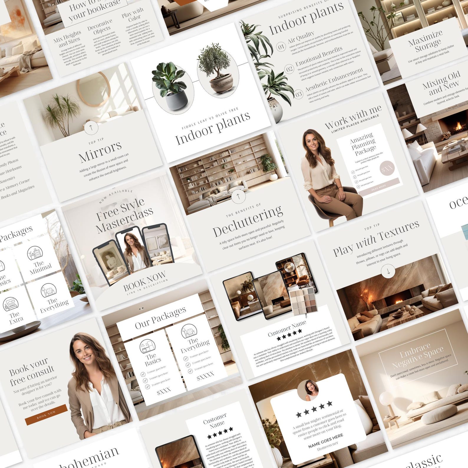 Interior Designer Instagram Templates Interior Designer Social Media ...