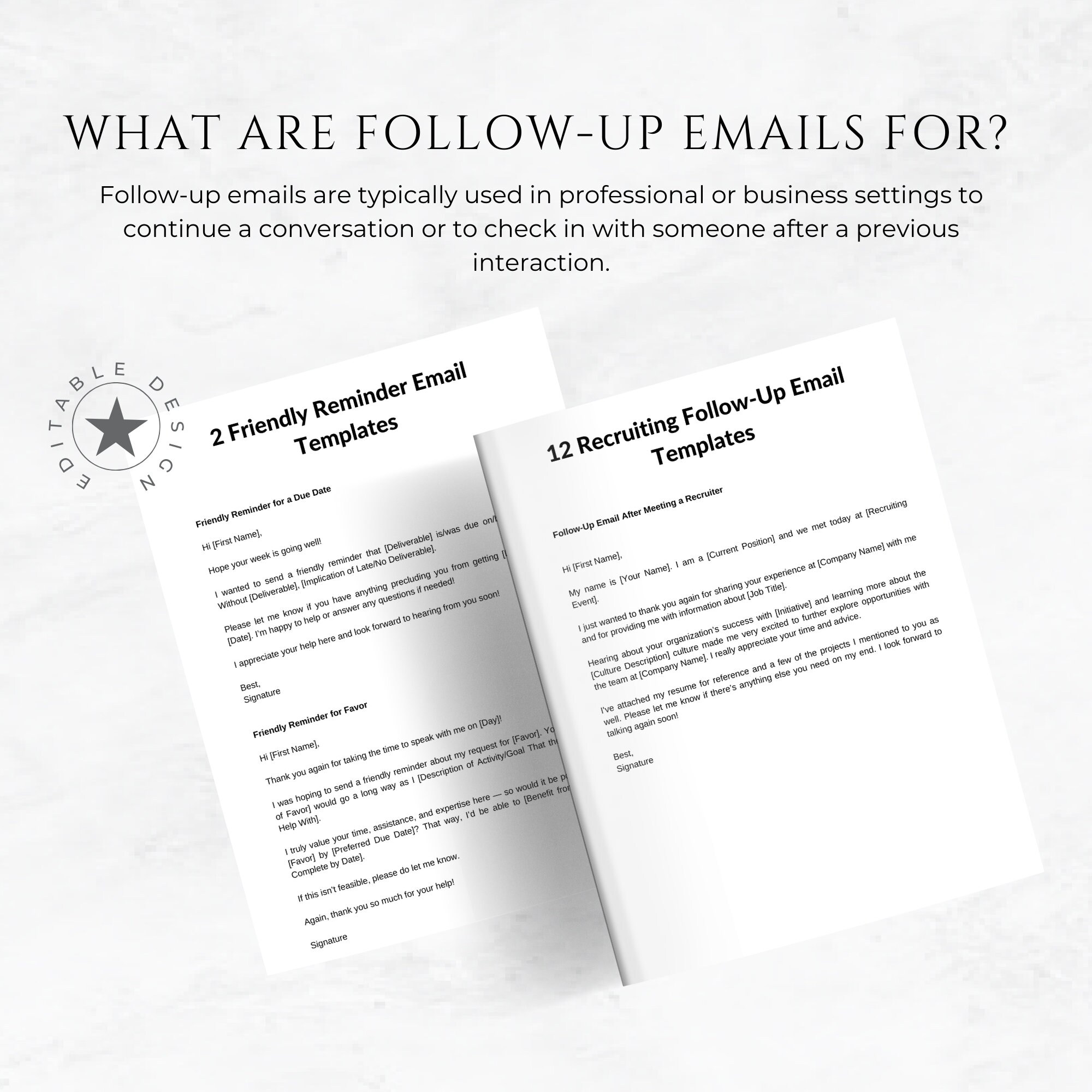 Follow-up Email Templates, General Follow-up Email, Sales Follow-up ...