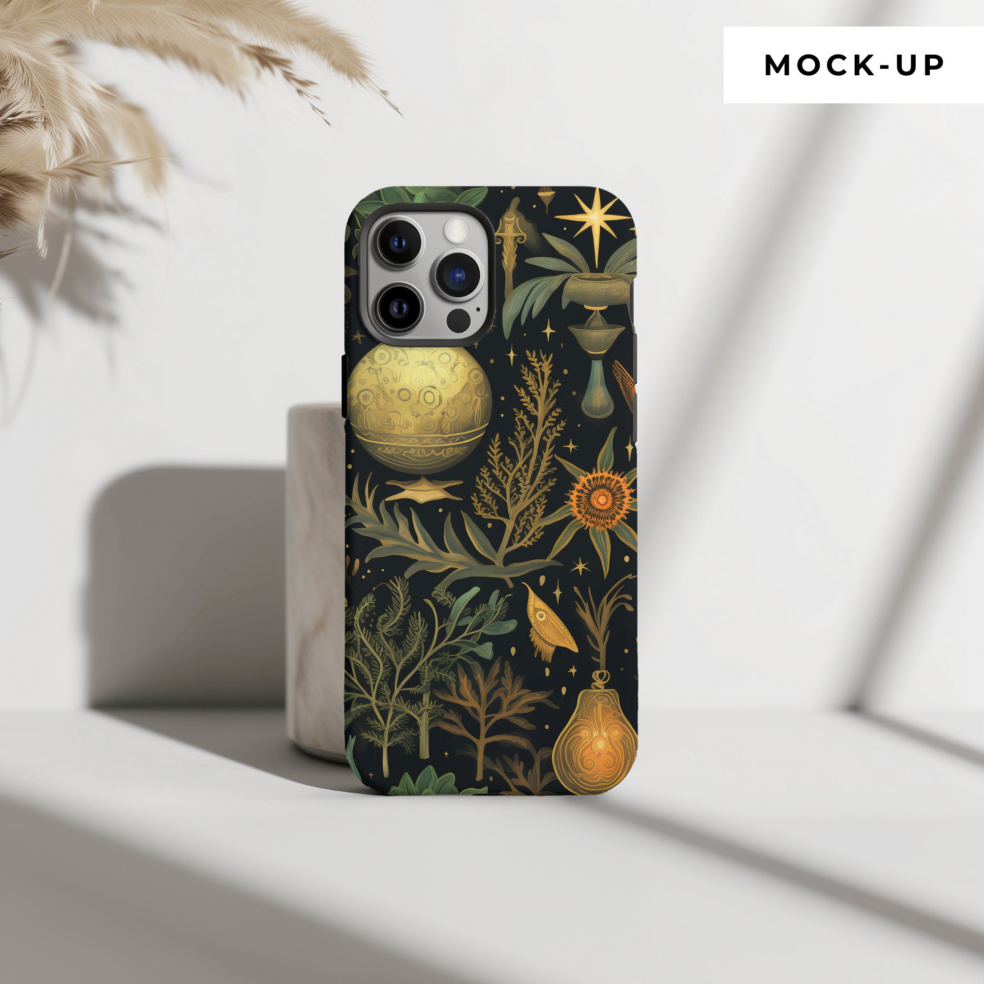 Seamless Alchemy Garden Digital Pattern Mystic Garden Digital Art ...