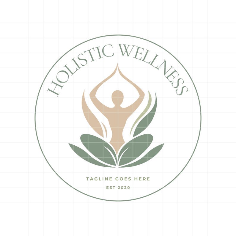 Holistic Logos Templates Canva Minimalist Logo Design Wellness Brand ...