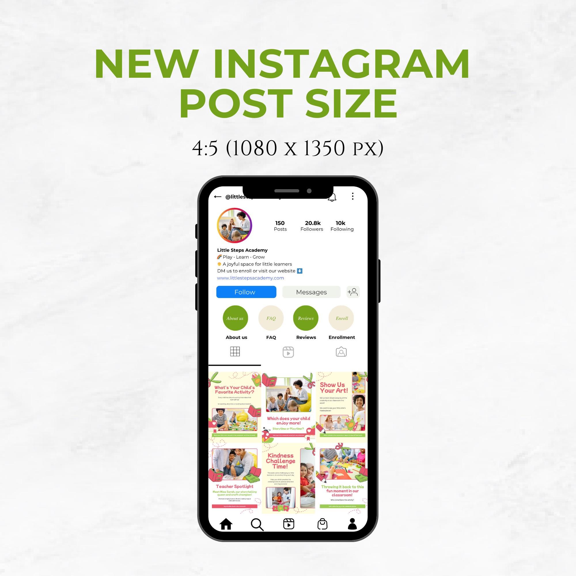 Kindergarten Social Media Posts Templates Kindergarten Instagram Posts ...
