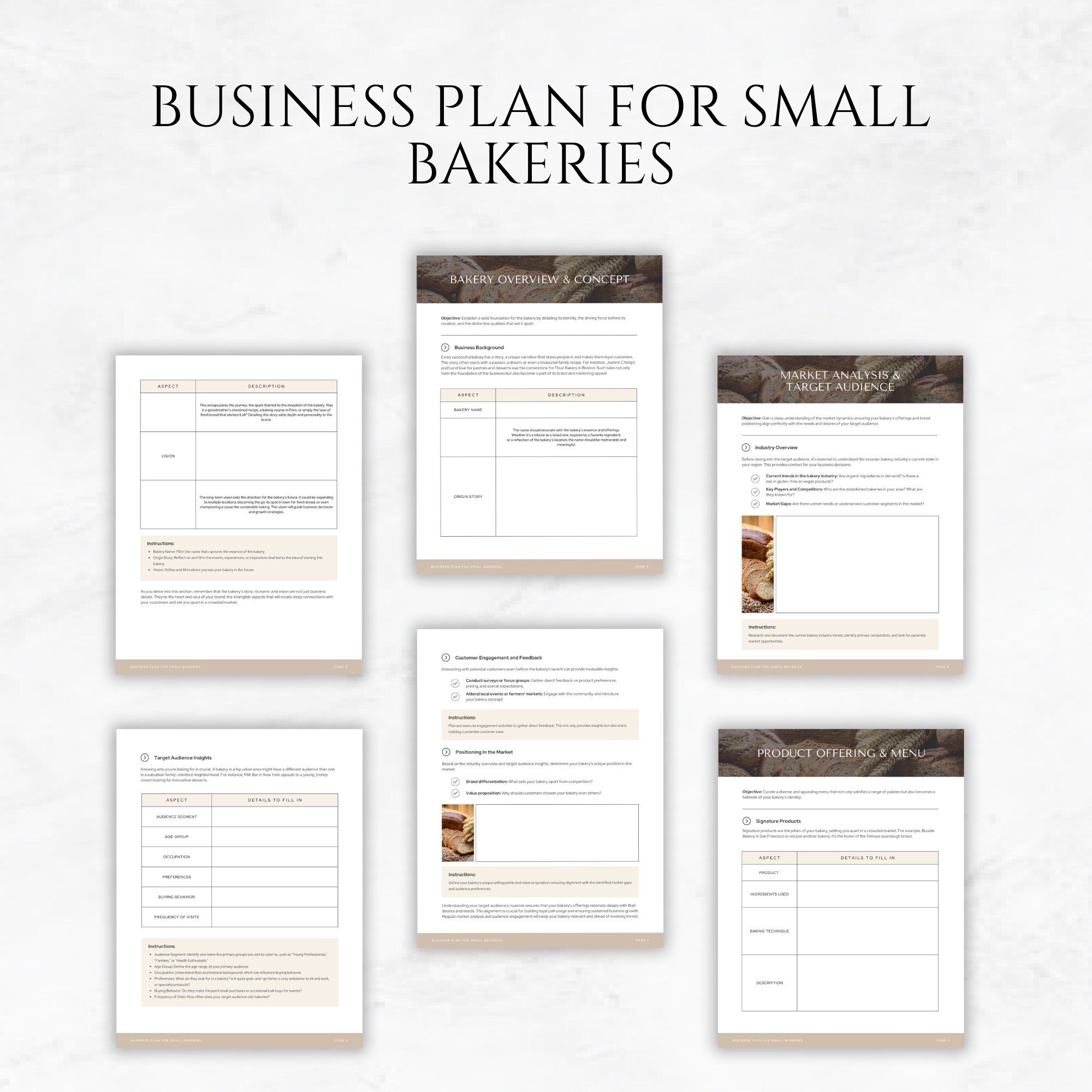 Small Bakery Business Plan Bakery Startup Plan Bakery Business Proposal ...