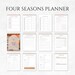 Four Seasons Planner Template Printable Spring Planner Summer Planner ...