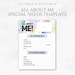 All About Me Special Needs Template Printable Special Needs Profile ...