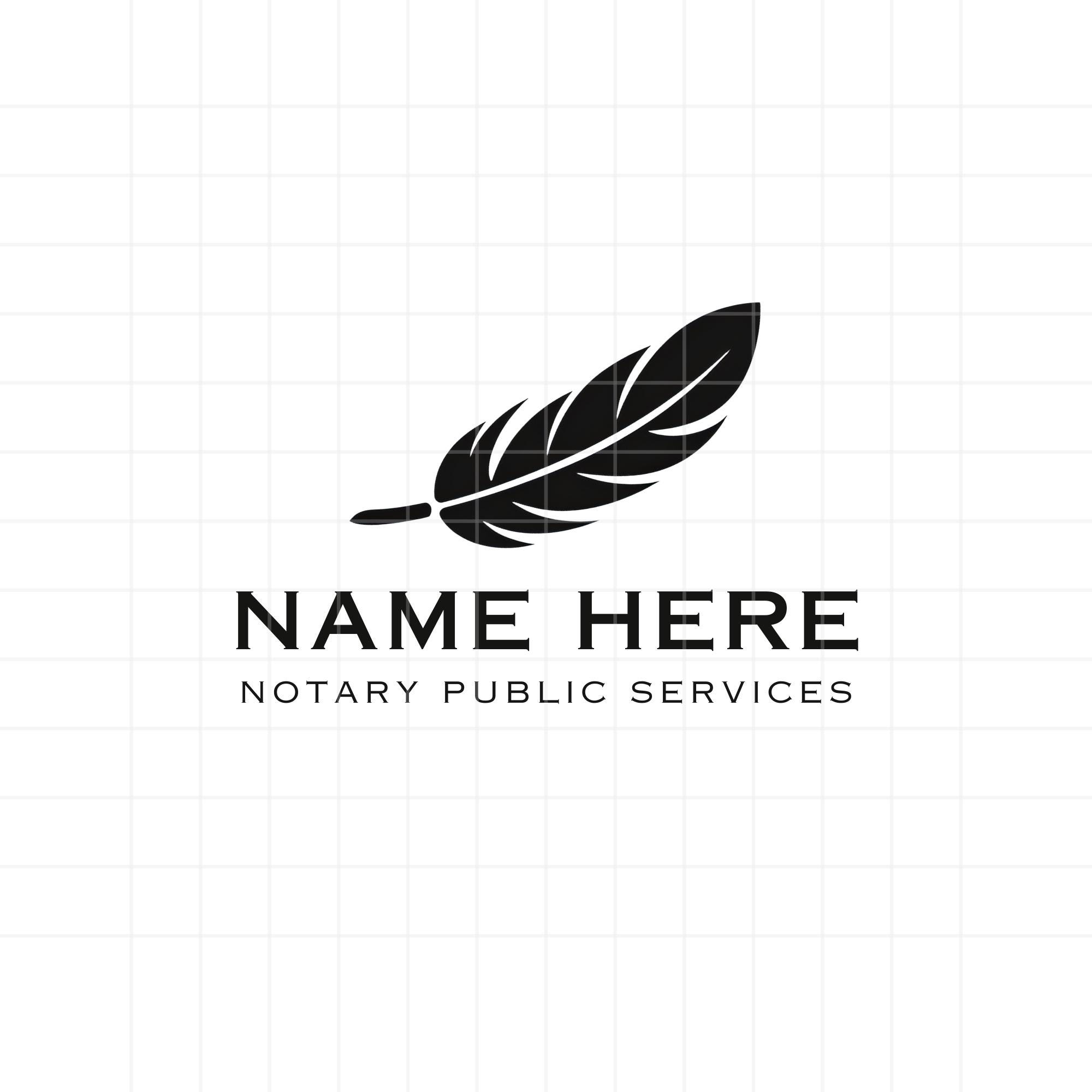 Notary Public Logo Design Template Professional Custom Notary Logo ...