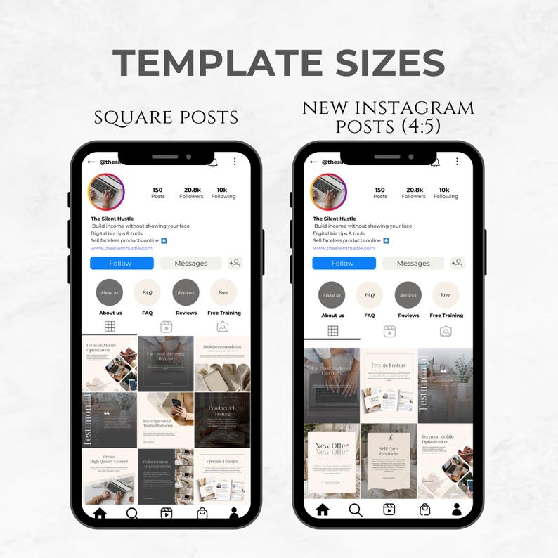 Faceless Instagram Posts Templates for Business Coaches Faceless ...