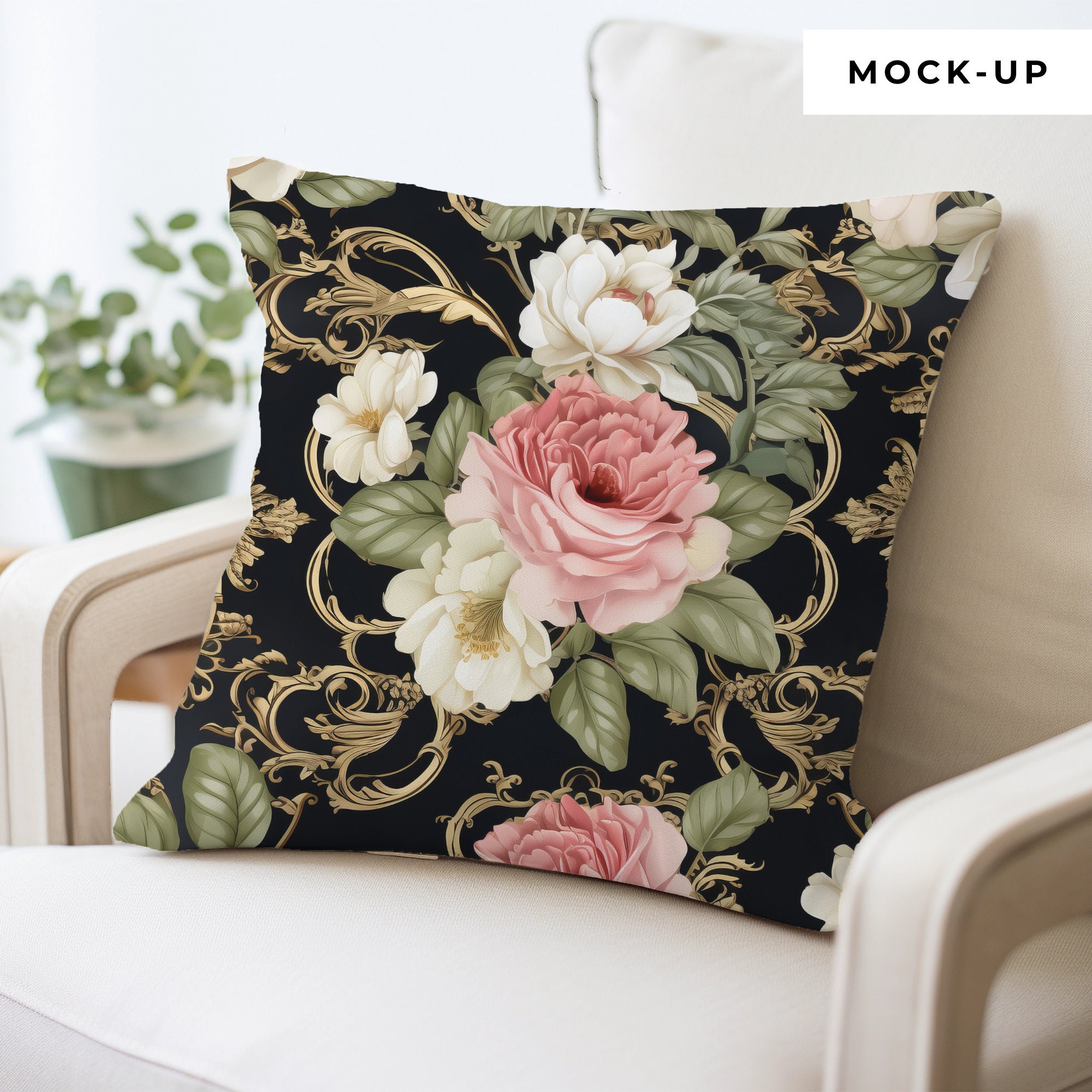 Seamless Art Nouveau Florals Digital Patterns Art Nouveau Patterns ...
